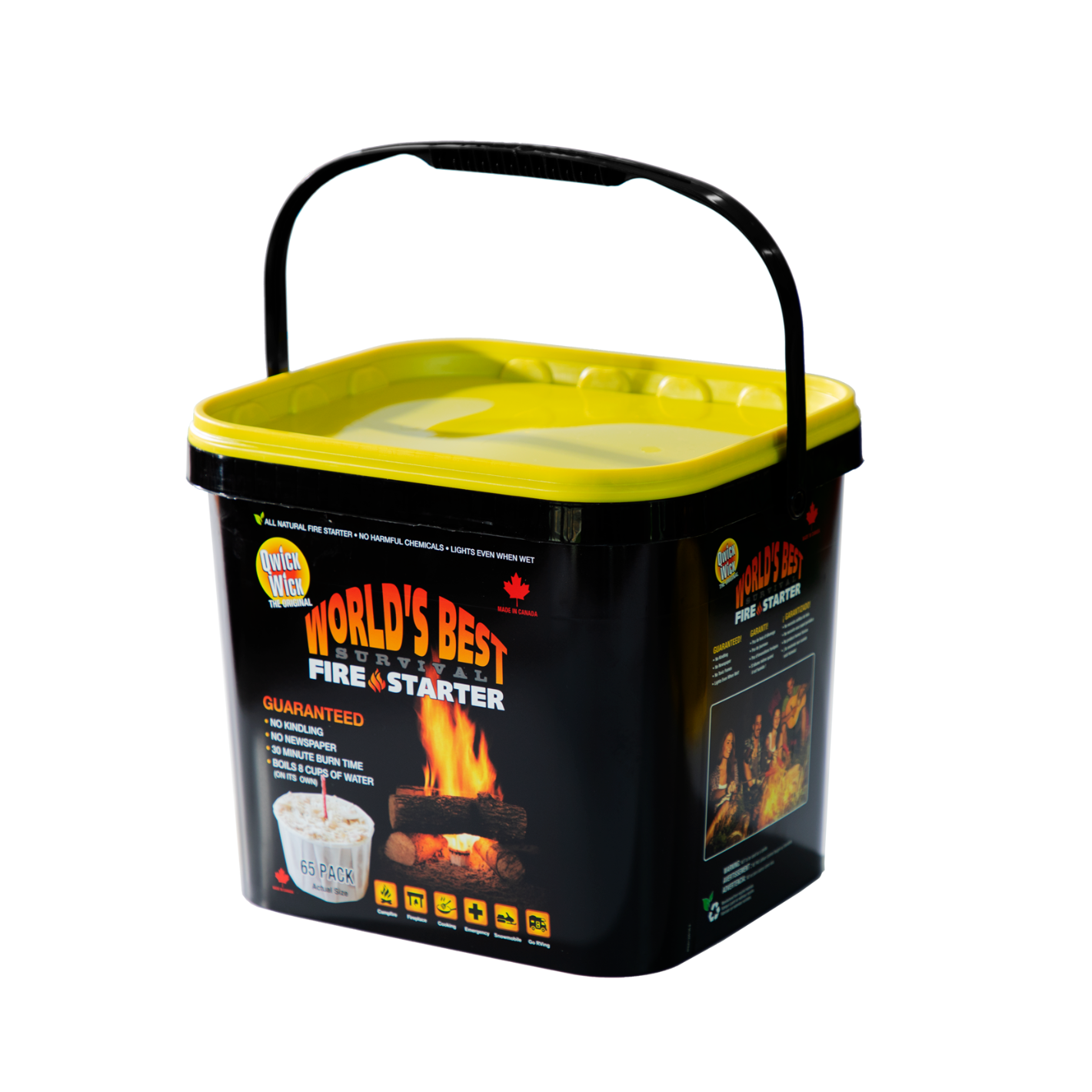 Qwick Wick Fire Starters [Bucket of 65]